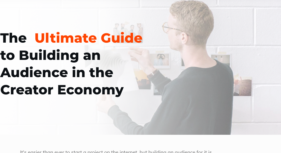 Building an Audience in the Creator Economy: Keys to Success